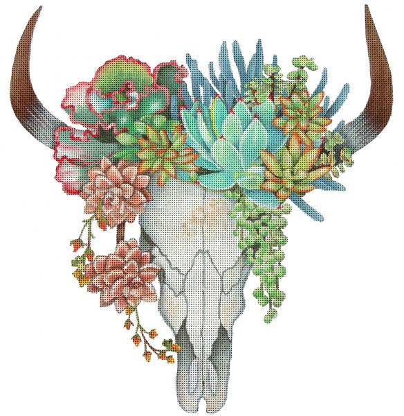 Floral 18 Ct Needlepoint Joint
