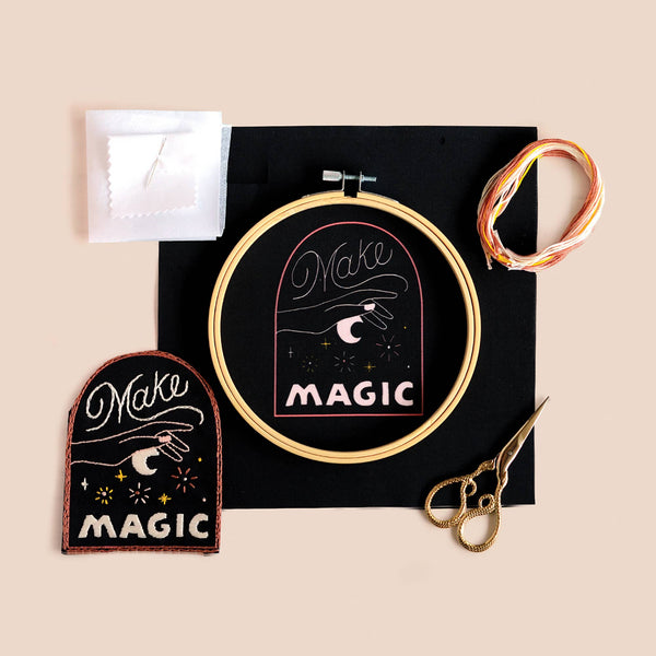 Make Magic Embroidery Patch Kit - Needlepoint Joint