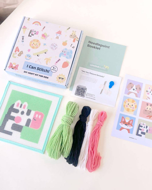 Zoe, the Zebra - Needlepoint Kit for Kids - Needlepoint Joint