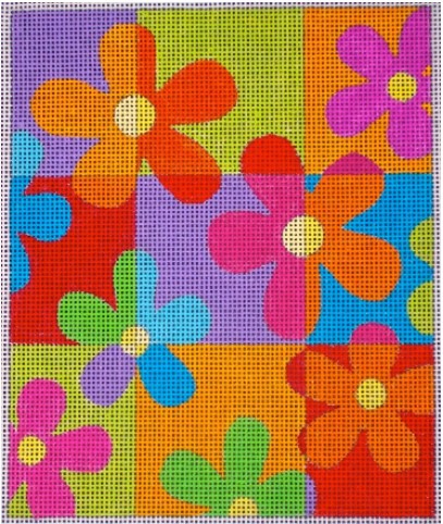 Floating Flowers (N109A-13) - Needlepoint Joint