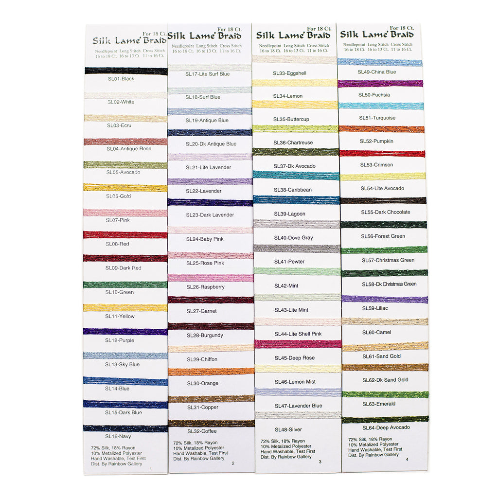 Silk Lame Braid 18 - Needlepoint Joint