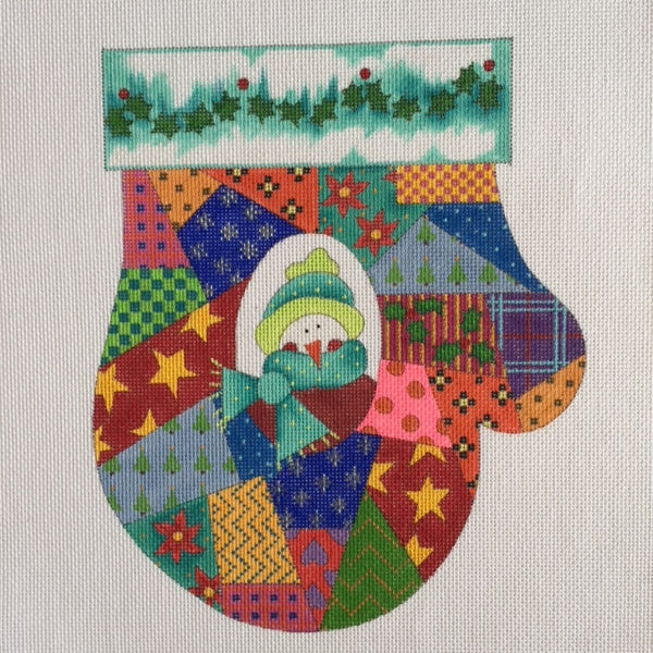 Jumbo Patchwork Mitten Stuffer (JMS-101) - Needlepoint Joint