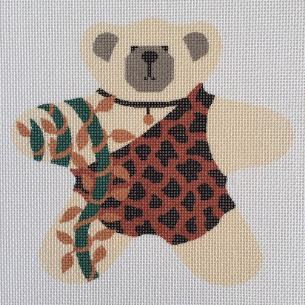 Jungle Bear Ornament - Needlepoint Joint
