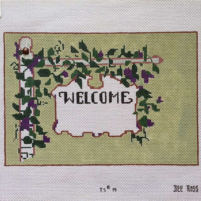 Welcome Sign (#19) - Needlepoint Joint